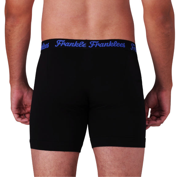 Button Fly Boxer Brief | Soft Cotton | Blue Logo – Franklees